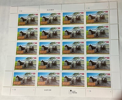 US Postage stamps 32c RFD Rural Free Delivery 20 stamps MNH | eBay