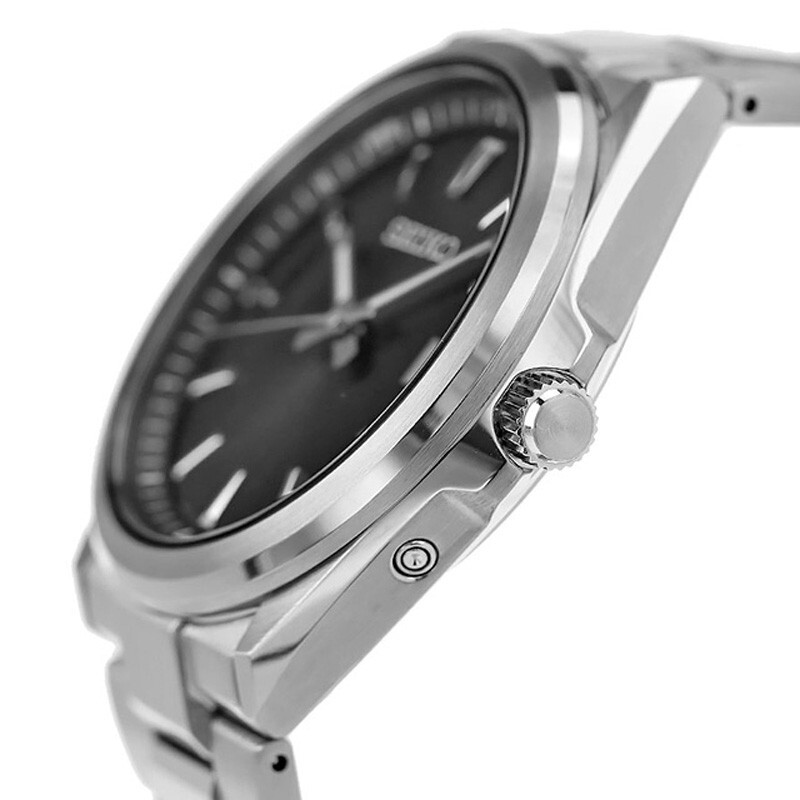 Seiko Selection SBTM351 Black Dial Solar Atomic Radio Sapphire Men ...