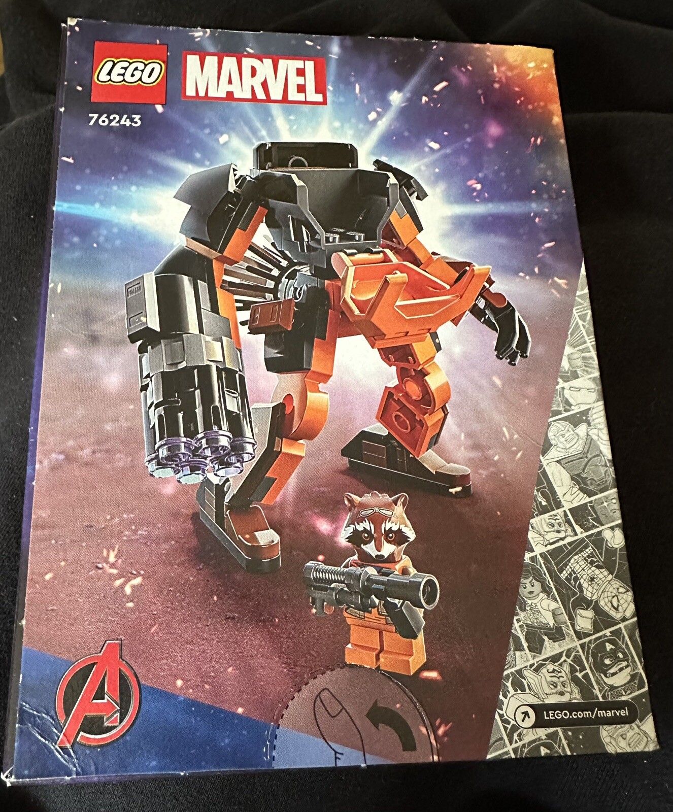 LEGO Complete Set Marvel Rocket Mech Armor 76243 Factory Sealed | eBay