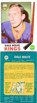 VINTAGE HOCKEY CARD OPC 1969 LOS ANGELES KINGS DALE ROLFE NO636 | eBay