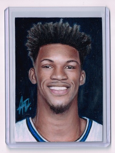 2017 ACEO Sketch Card JIMMY BUTLER Minnesota Timberwolves 1/1 | eBay
