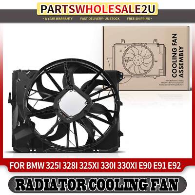 Radiator Cooling Fan Assembly 600W w/ Brushless Motor for BMW E90 E91 ...
