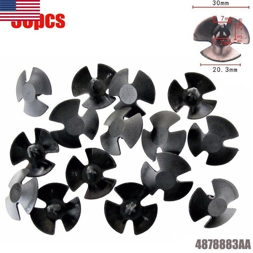 50Pcs Car Hood Insulation Retainer Clips Auto Push Pins 4878883Aa for ...