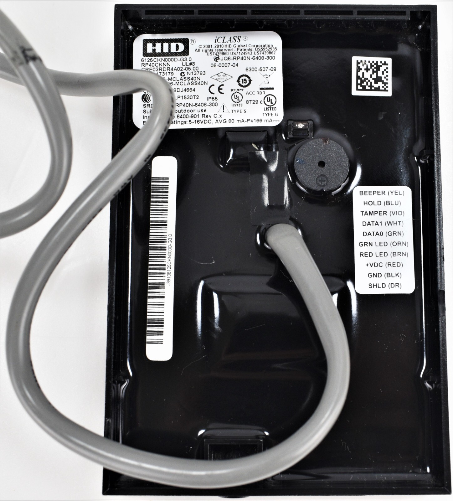 HID iCLASS Rp40 Multiclass Wall Card Reader Rp40n-6408-300 for sale ...