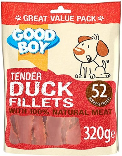 Good Boy Pawsley & Co Meat Duck Fillets Dog Healthy Natural Treats ...