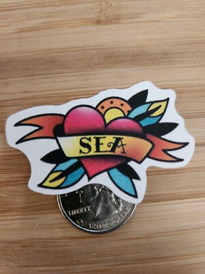 Sea Sticker Tattoo Sticker SKATEBOARD STICKER Skateboarding Sticker ...