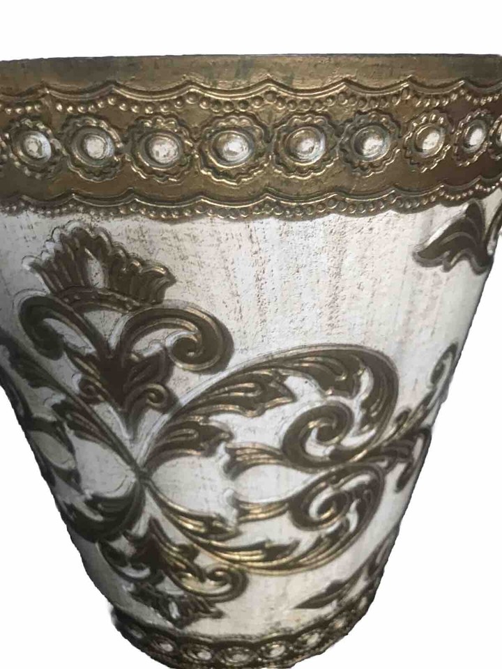ITALIAN FLORENTINE GILT WOOD TRASH CAN WASTE BASKET MCM RARE 1960s | eBay