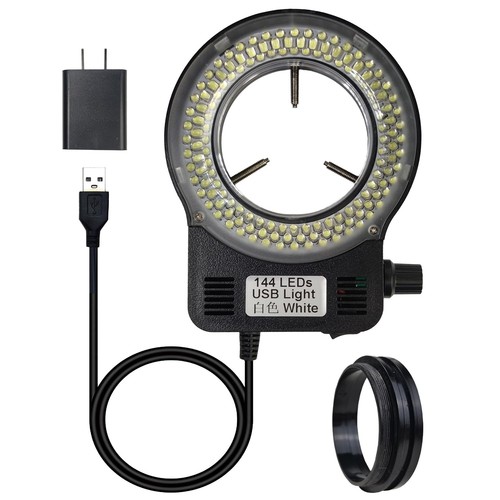 LED Ring Light Illuminator for Microscope, 144 LED Bubbles for Lab ...