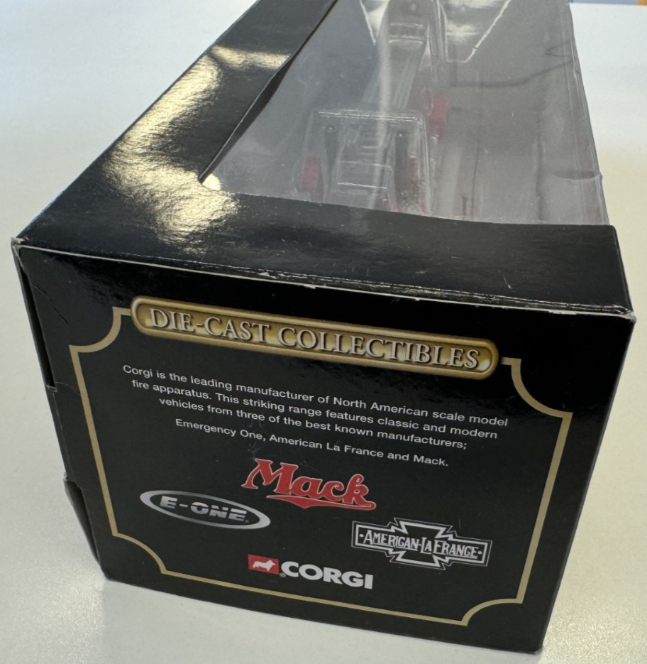 Rare Corgi Classics #52102 Mack CF Arial Ladder Fire Engine - Milwaukee ...