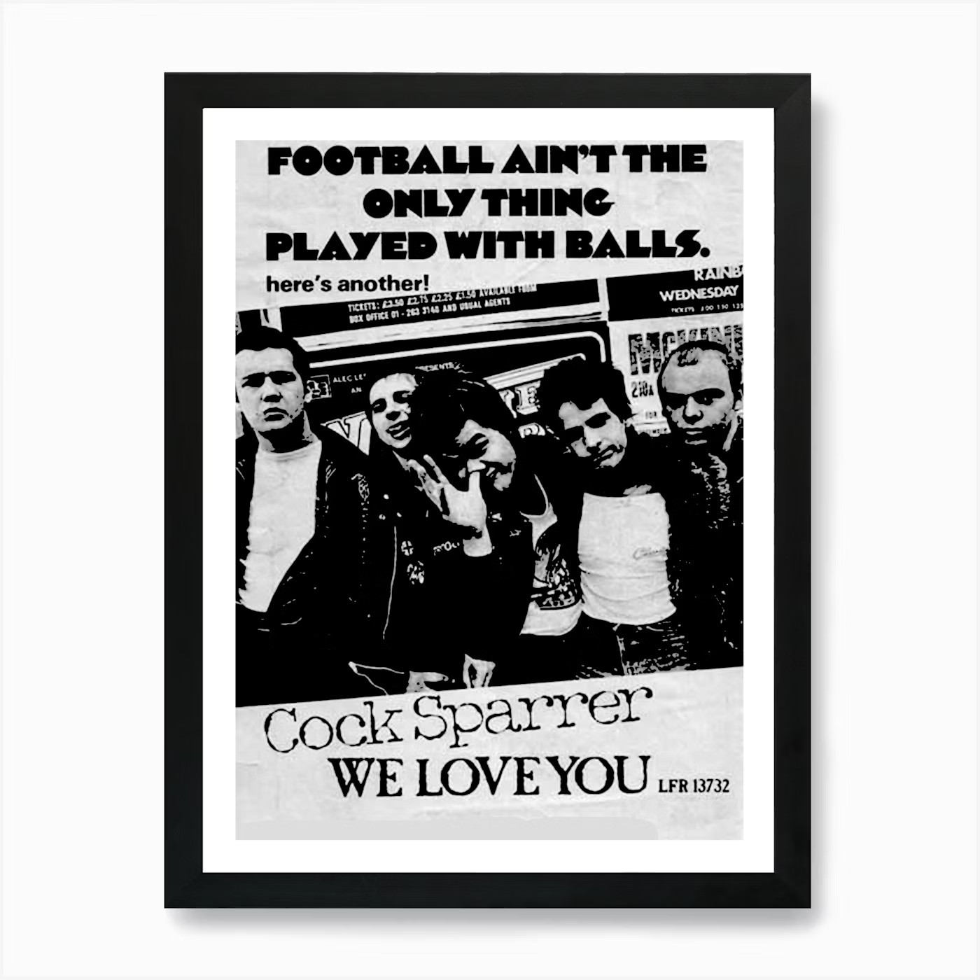 Cock sparrer band music Art Print F Framed Wall Art Poster Canvas Print ...