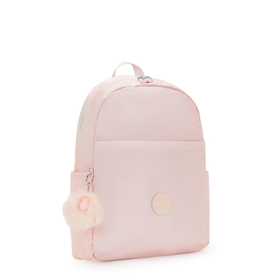 Kipling Haydar Metallic 15" Laptop Backpack Blush Metallic | eBay