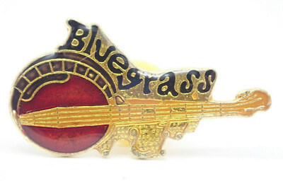 Bluegrass Music Banjo Vintage Lapel Pin | eBay