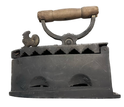 Vintage Cast Iron Sadiron Coal Fired Sad Iron - vintage late 1800s ...