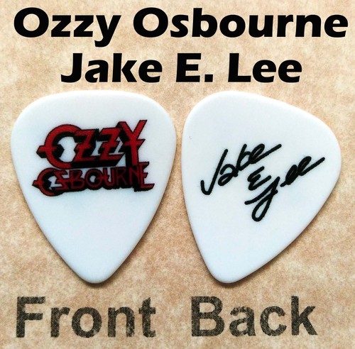 1 OZZY classic hard Rock band Jake E Lee signature Novelty guitar pick ...