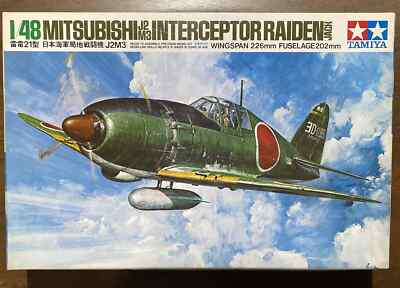MITSUBISHI J2M3 INTERCEPTOR RAIDEN JACK 1/48 SCALE TAMIYA ITEM 61018 ...