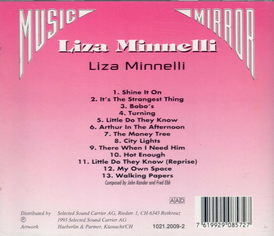 LIZA MINNELLI - MUSIC MIRROR / CD / 13 SONGS (SHINE IT ON) - sehr gut ...