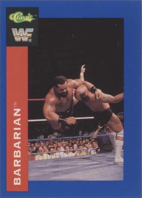 1991 Classic WWF Superstars - Barbarian #27 for sale online | eBay