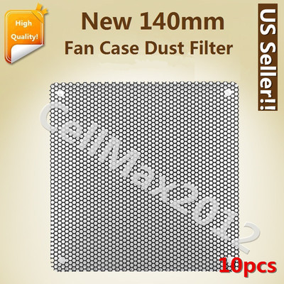 10pcs 140mm Computer PC Dustproof Cooler Fan Case Cover Dust PVC Filter ...