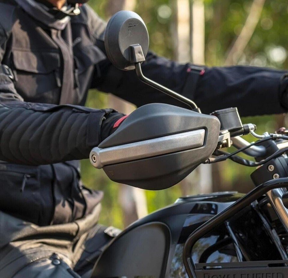"BLACK ADVENTURE HANDGUARD" FIT FOR ROYAL ENFIELD HIMALAYAN 411 & SCRAM ...