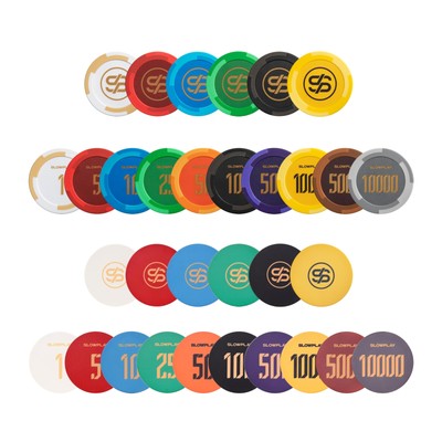 Poker Chip Sample Set | Godel Clay Poker Chips & Ceramic Poker Chips ...