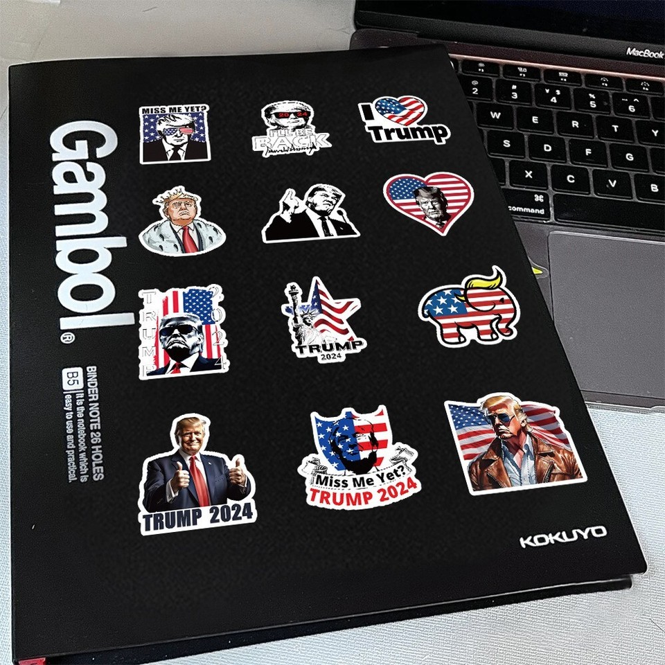 50 PCS Donald Trump Stickers Decal 2024 President Election Campaign ...