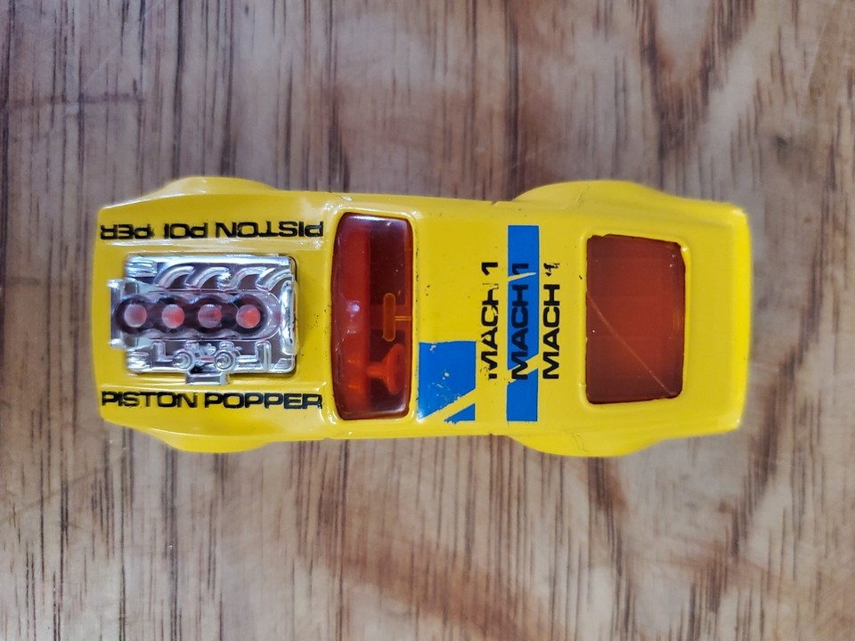 Vintage 1980 Matchbox Rola-Matics Yellow Mustang Piston Popper Loose ...
