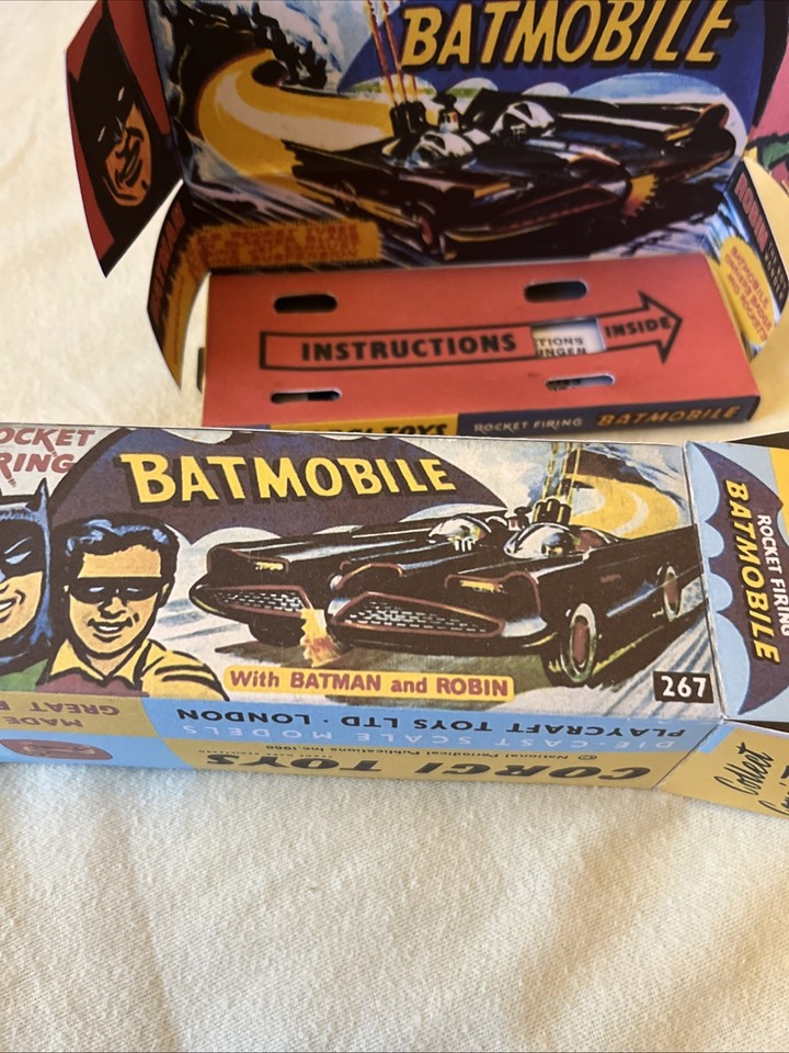 Corgi 267 Batmobile With Reproduction Box And Instructions | eBay UK