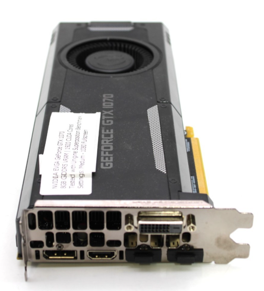Nvidia EVGA GeFroce GTX 1070 8GB GDDR5 VRAM 1920 CUDA *Used/Tested* | eBay