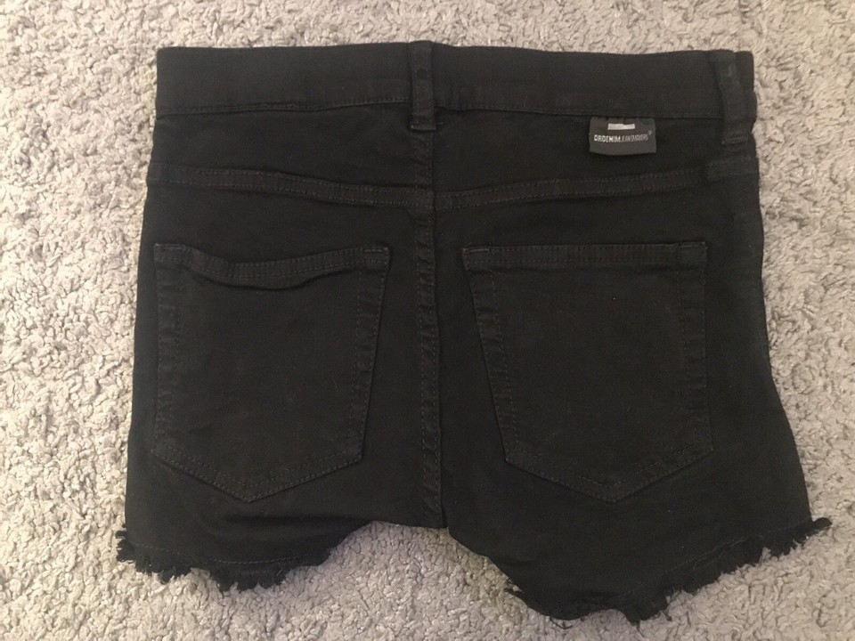 Dr. Denim Shorts XS schwarz Kurz Hotpants Stretch Wie Neu | eBay