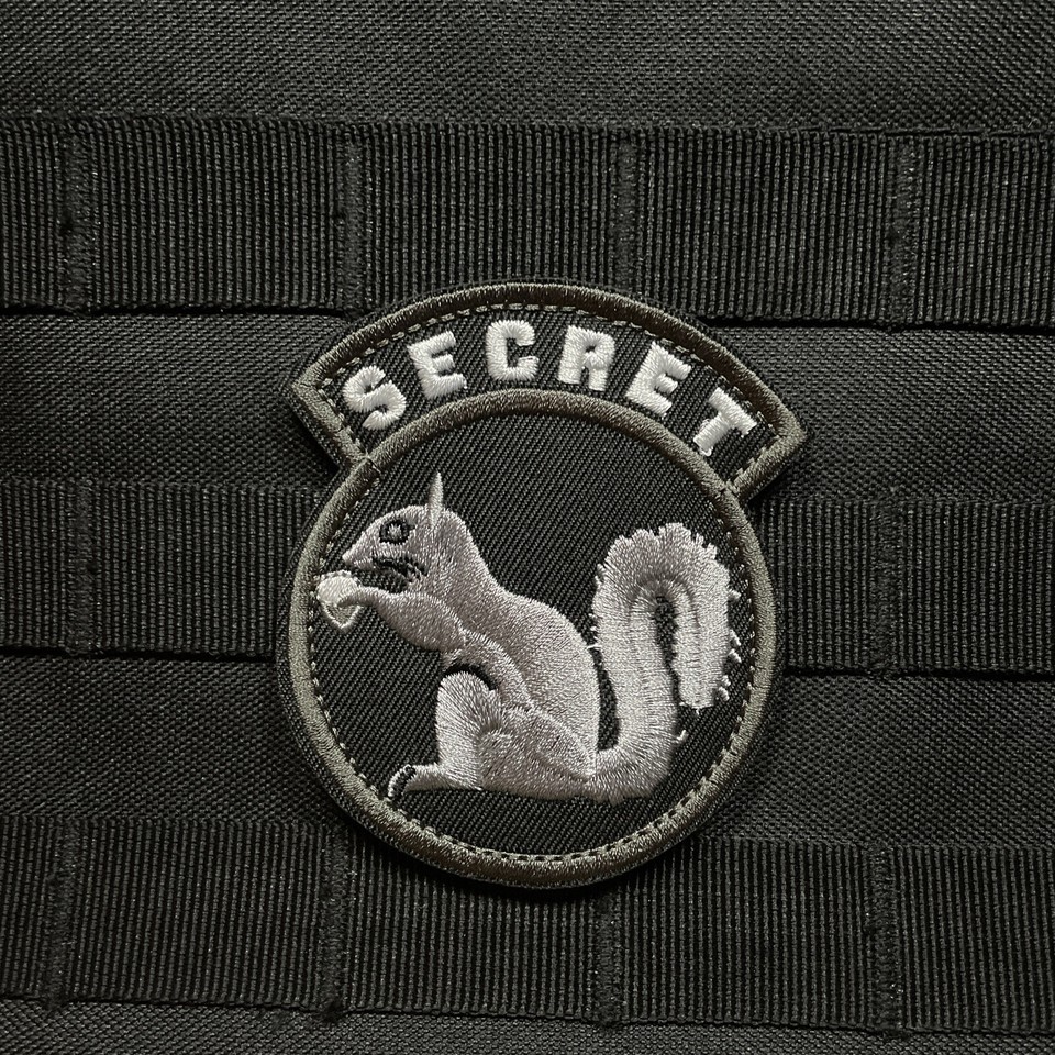 Secret Squirrel Classified CIA SF Tactical Military Hook Loop Morale ...