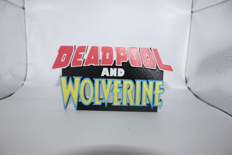 Deadpool and Wolverine 3D printed Comic Logo Art | eBay