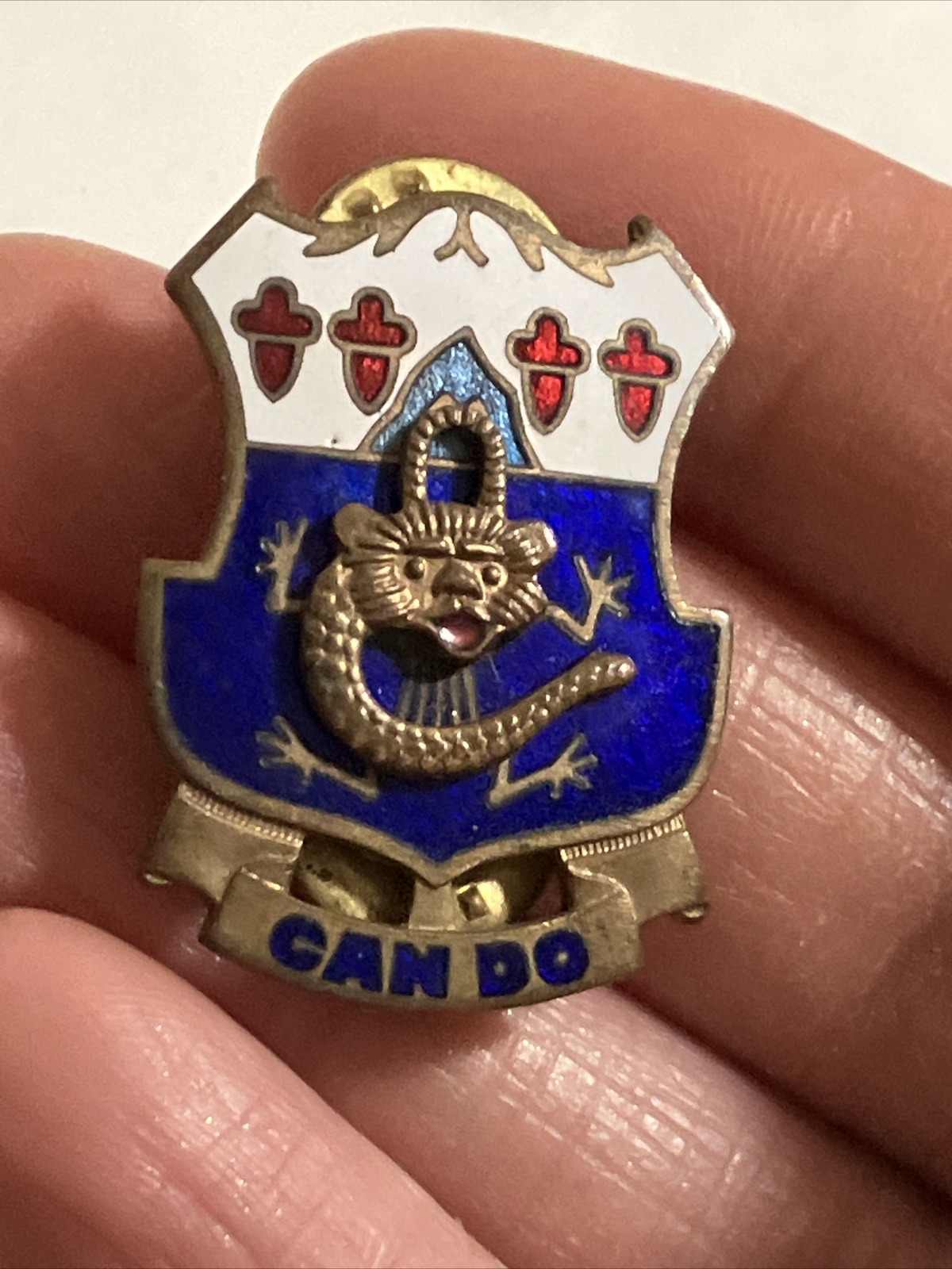 VTG RARE Post War US 15th INFANTRY REGIMENT CREST N.B.I.C.O Japan Lapel ...