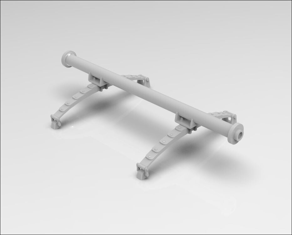 1:43 (2) 3d Printed Gasser Straight Axle Leaf Spring Front End ...