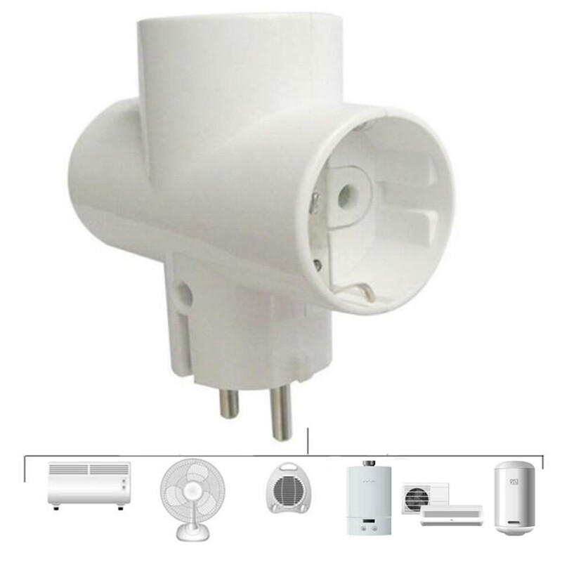 3-fach Doppelstecker Multi stecker Adapter Verteiler Mehrfach dreifach ...