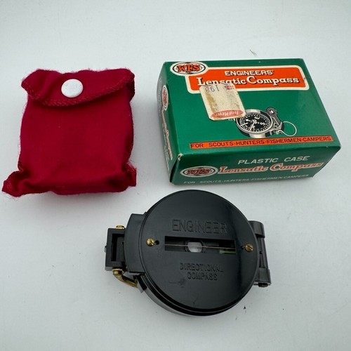 Engineers Lensatic Compass With Original Box WFS No 110 Made In Japan ...