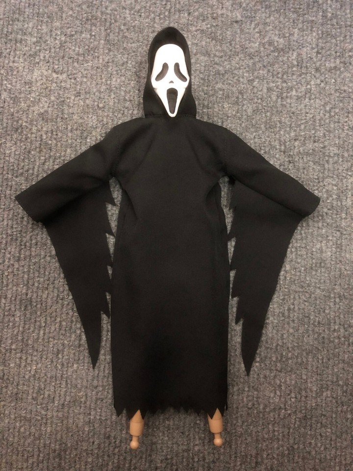 1/6 Custom Scream Ghostface Head Mask coverall suit for Action Figure ...