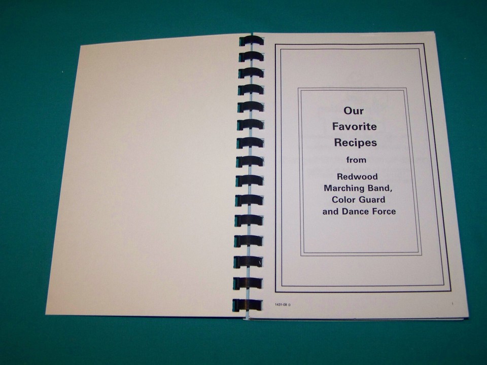 Redwood High School Marching Band Color Guard & Dance Force Cookbook ...