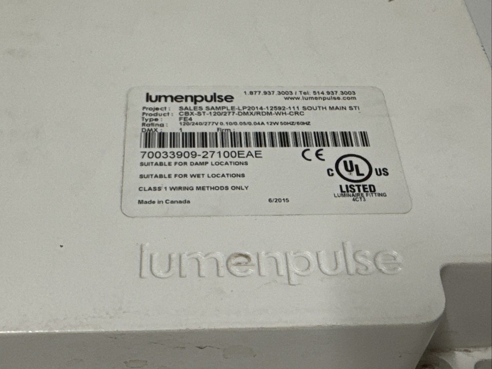 Lumenpulse CBX-ST-120/277-DMX/RDM-WH-CRC Control Box | eBay
