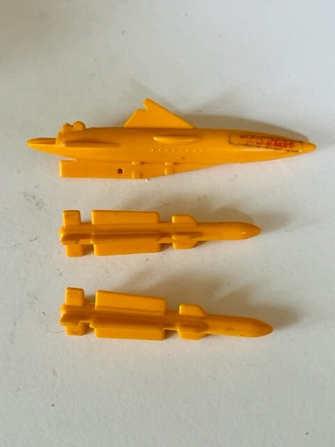 Yellow Missiles Plane Jet parts accessories LOT Gi Joe Vtg figure Cobra ...