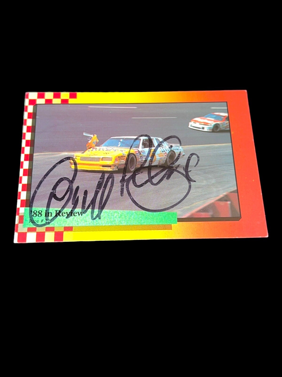 Geoff Bodine LEVI GARRETT HMS VINTAGE 1989 MAXX #122 autographed NASCAR ...