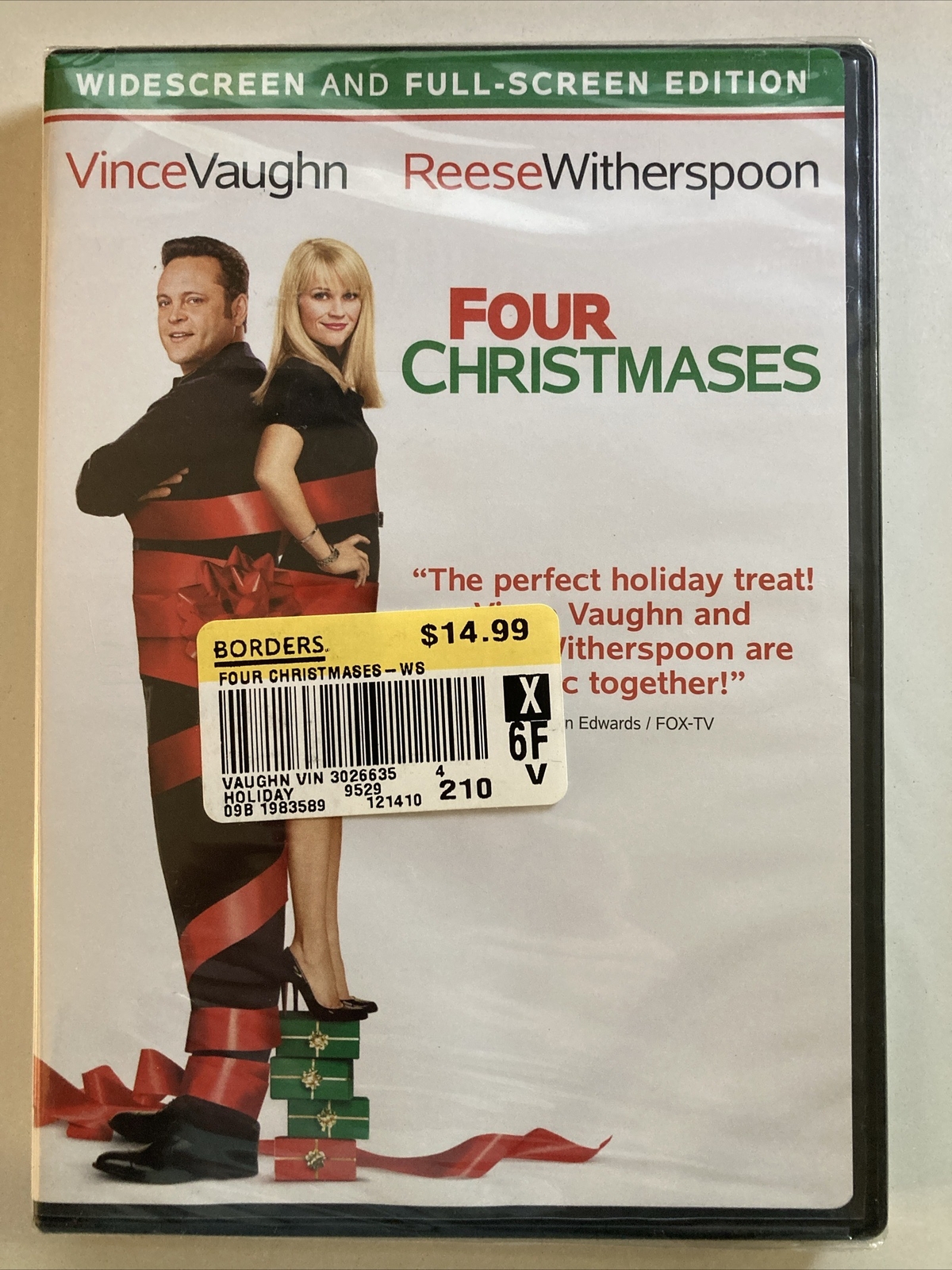 Four Christmases (DVD, 2008) Vaughn Witherspoon New Sealed Free ...