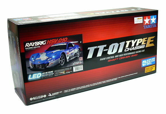 Tamiya EP RC Car 1/10 RAYBRIG HSV-010 TT01 Type Chassis 4WD with ESC ...
