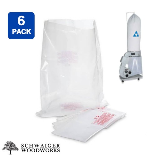 (6) Plastic Dust Collector Lower Bags for Delta model # 50-851 Type 1&2 ...