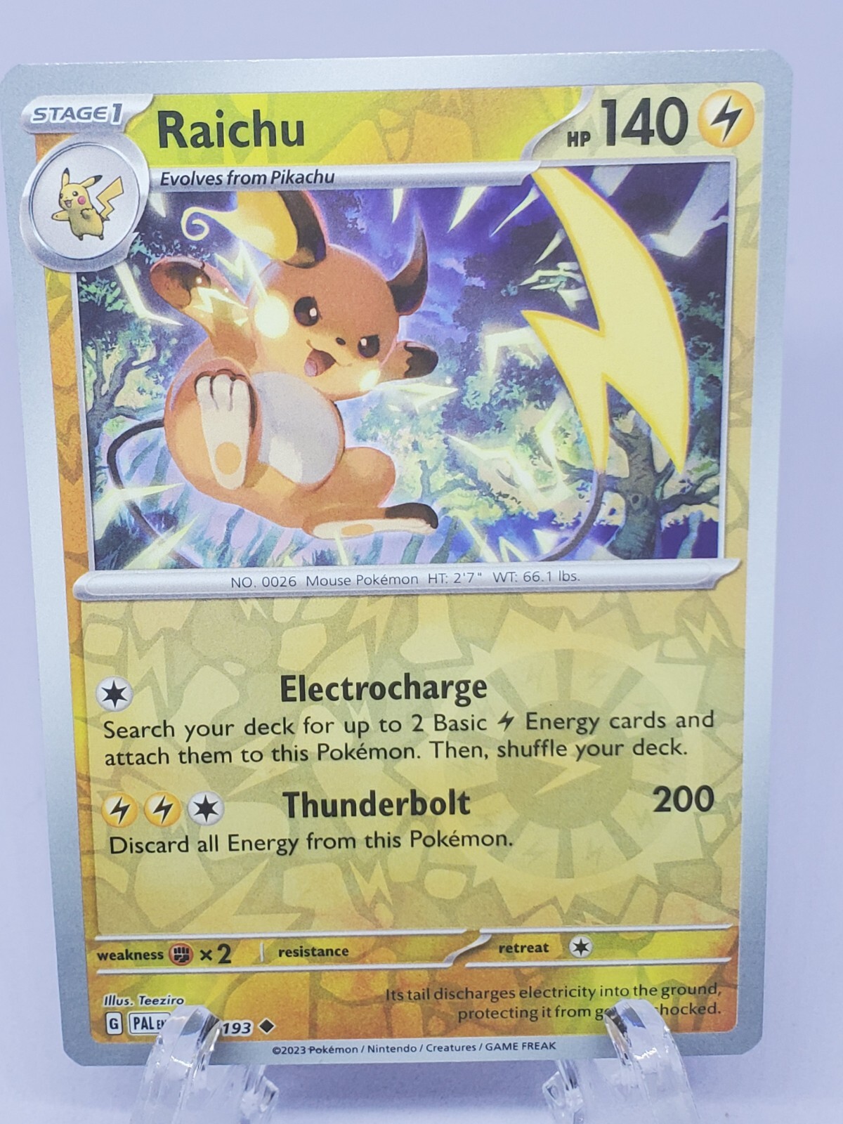 064/193 Raichu Reverse Holo Uncommon Paldea Evolved Pokemon TCG | eBay