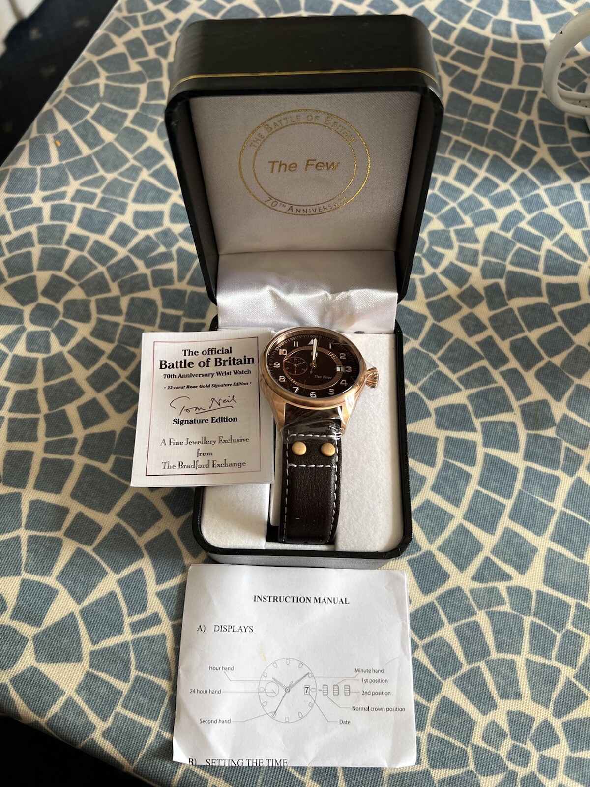 Men's 22K Rose Gold-Plated Watch: Battle of Britain 70th Anniversary ...
