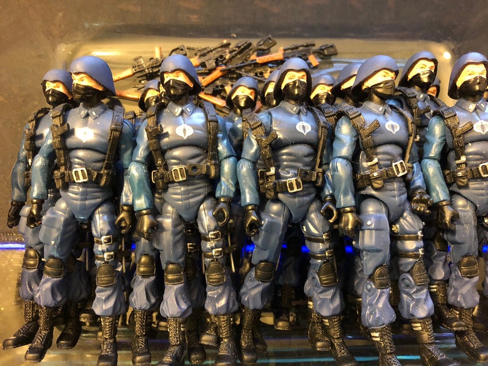 GI Joe Cobra Trooper 25th Anniversary Lot 32 Loose Fgures W/ Rifle ...