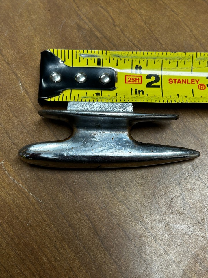 Vintage Chrome on Bronze 3" Fender Cleats Chris Craft Century | eBay