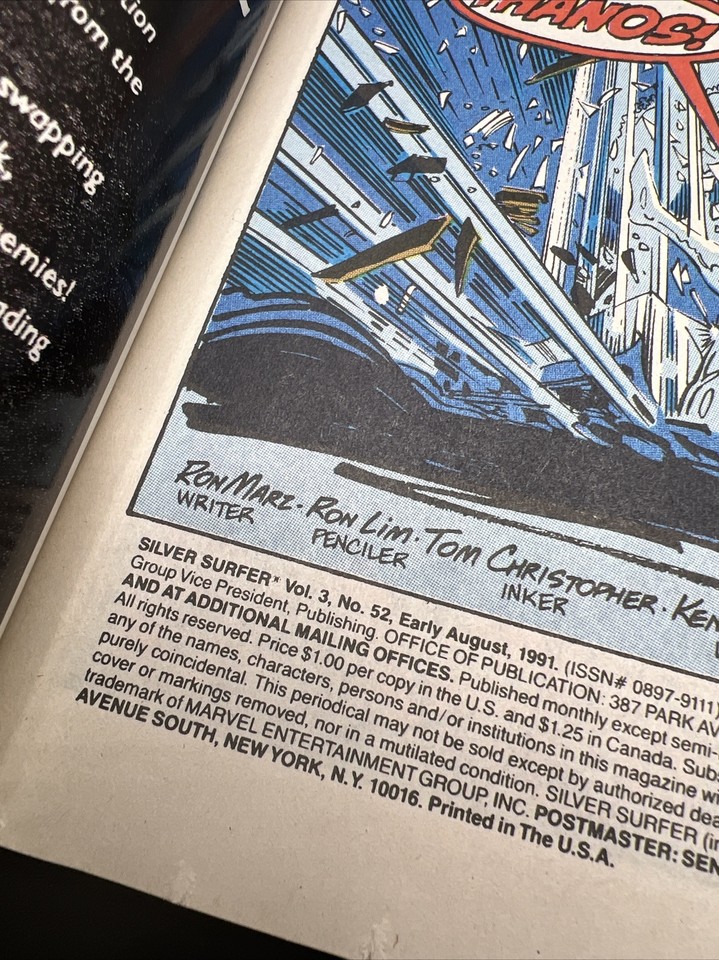 Silver Surfer #52 (Aug 1991, Marvel) Infinity Gauntlet Crossover Marvel ...