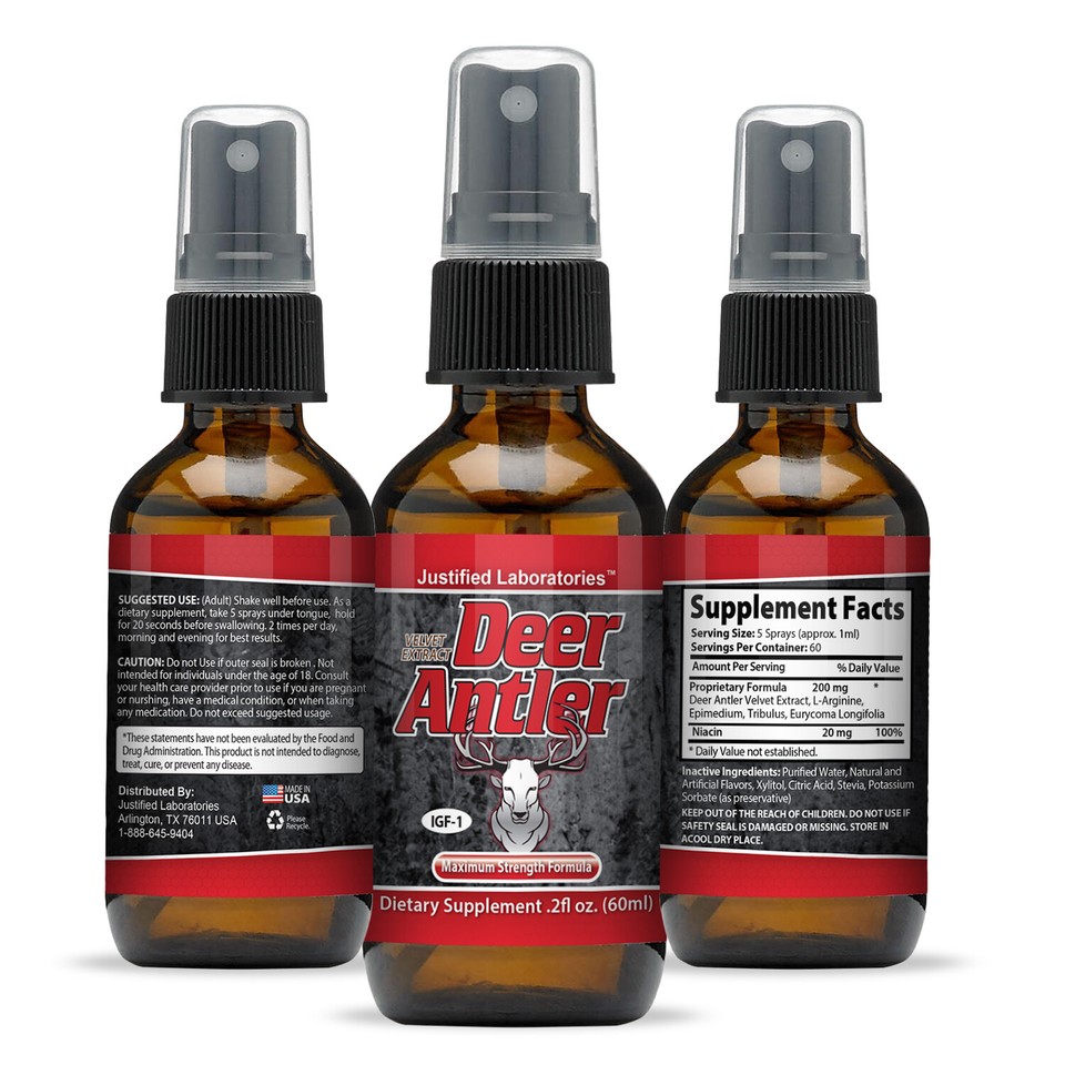 Deer Antler Spray Velvet Extract 2OZ | eBay