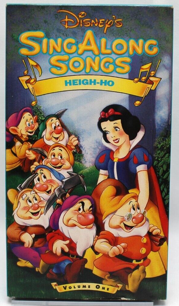 Disney Sing Along Songs Heigh-Ho VHS 1994 Vol 1 Snow White Music ...
